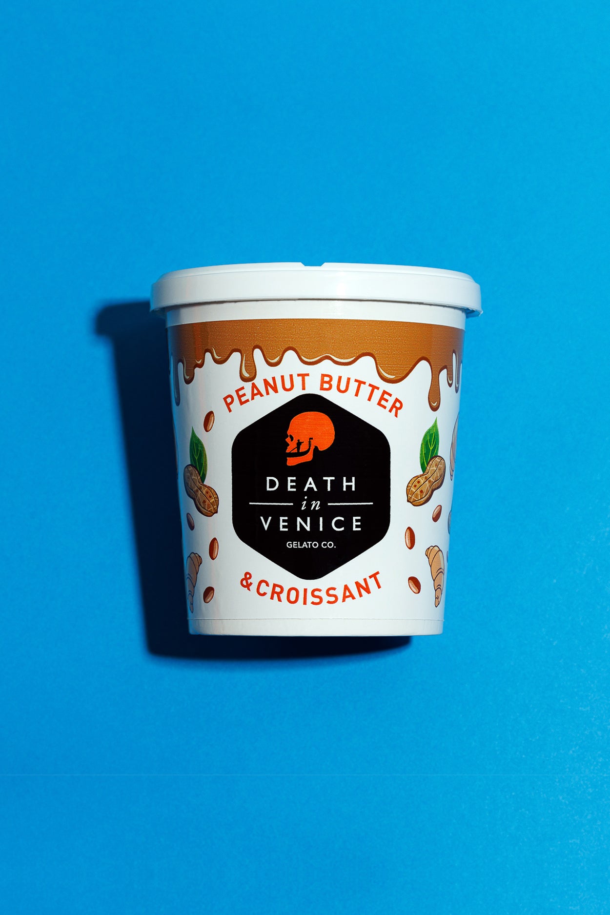 Peanut Butter and Jam with Croissant Gelato – Death in Venice Gelato Co.